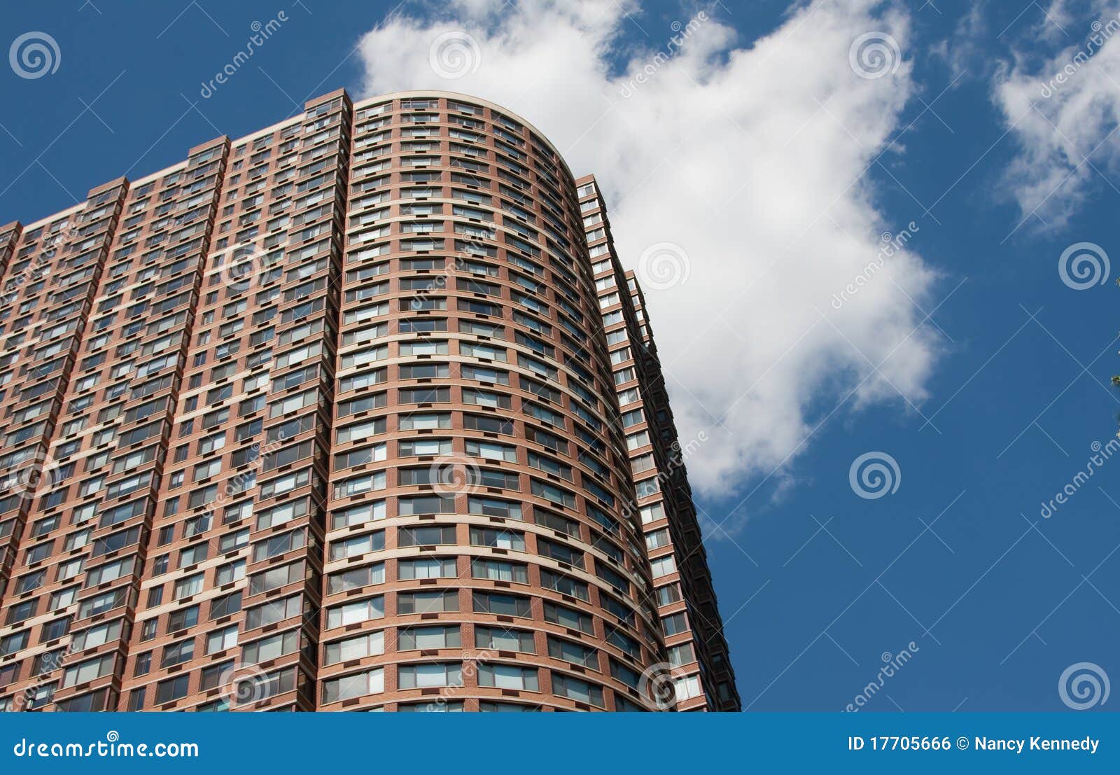Apartment Building stock photo. Image of clouds, exterior - 17705666