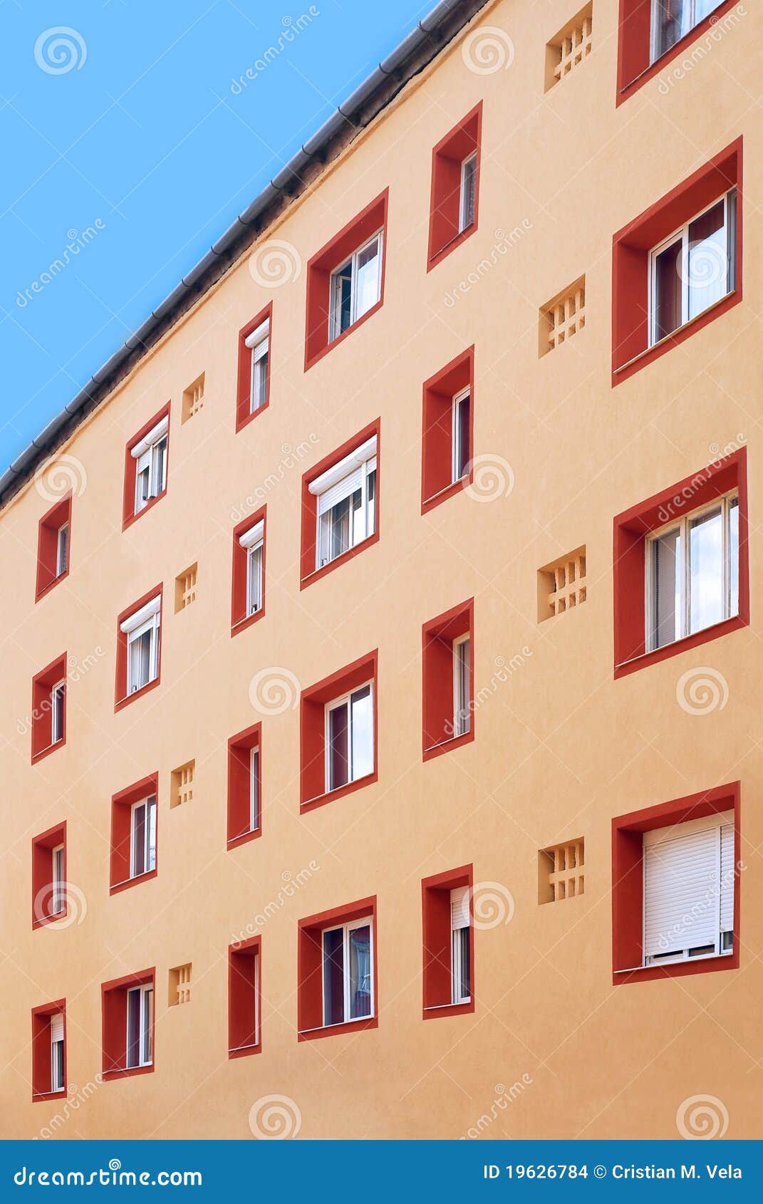 Apartment building stock photo. Image of block, exterior - 19626784