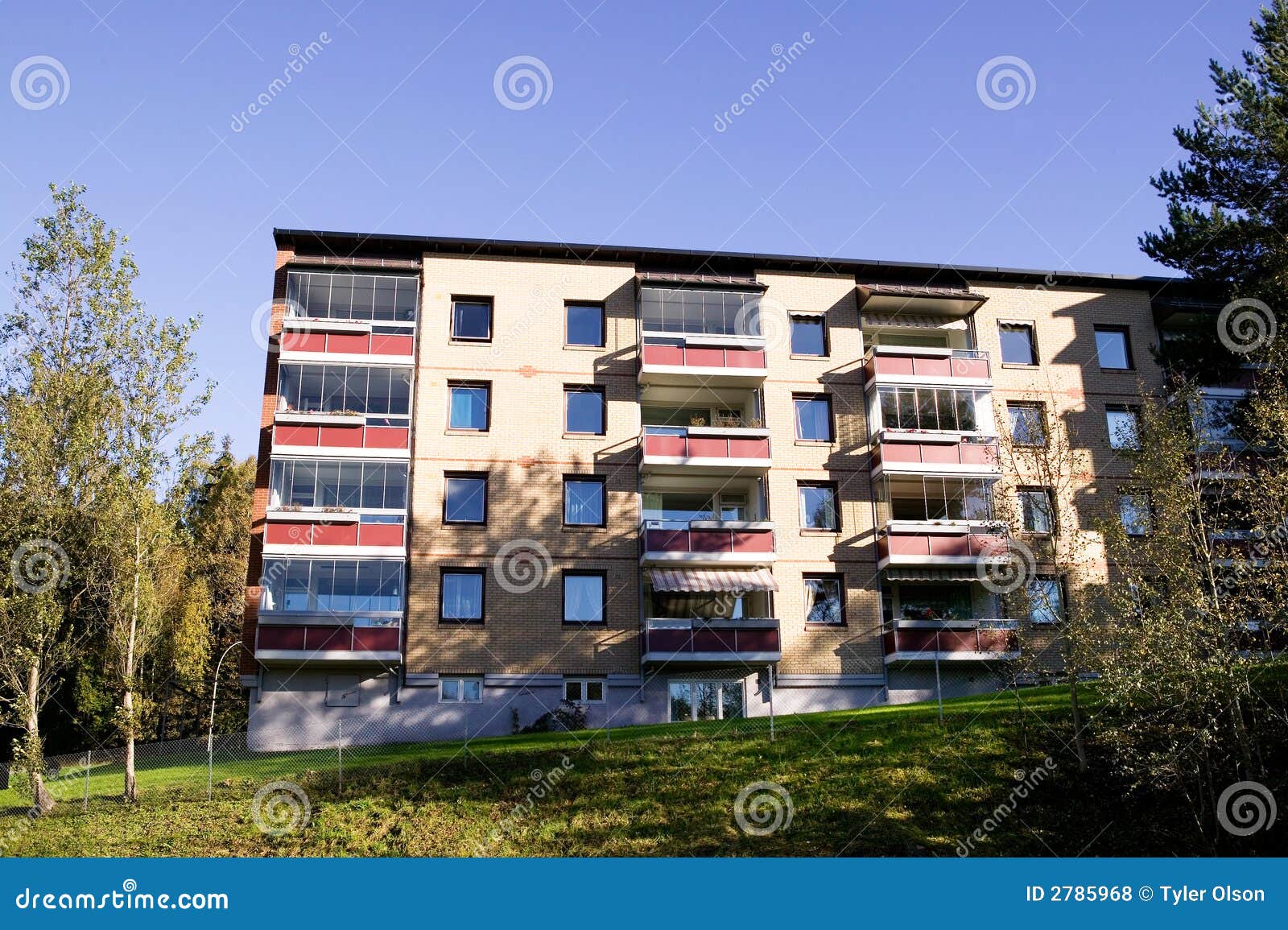 Apartment Building stock photo. Image of city, pretty - 2785968