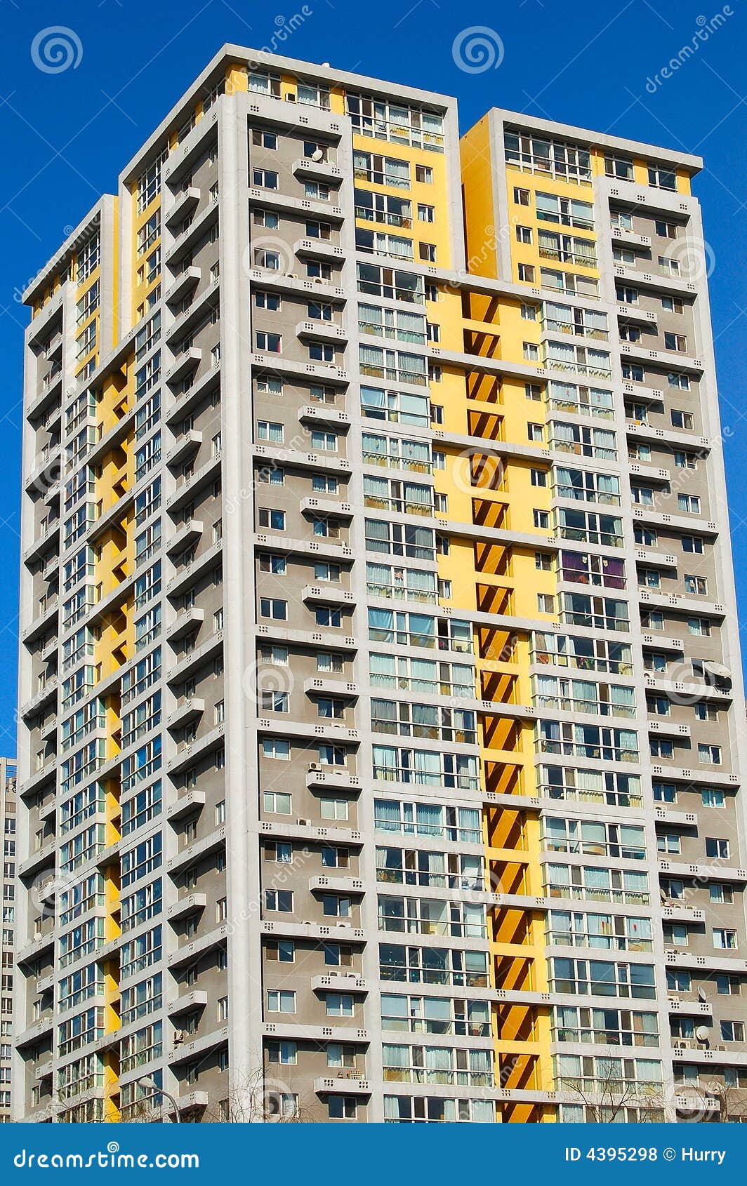 Apartment building stock photo. Image of skyscraper, office - 4395298