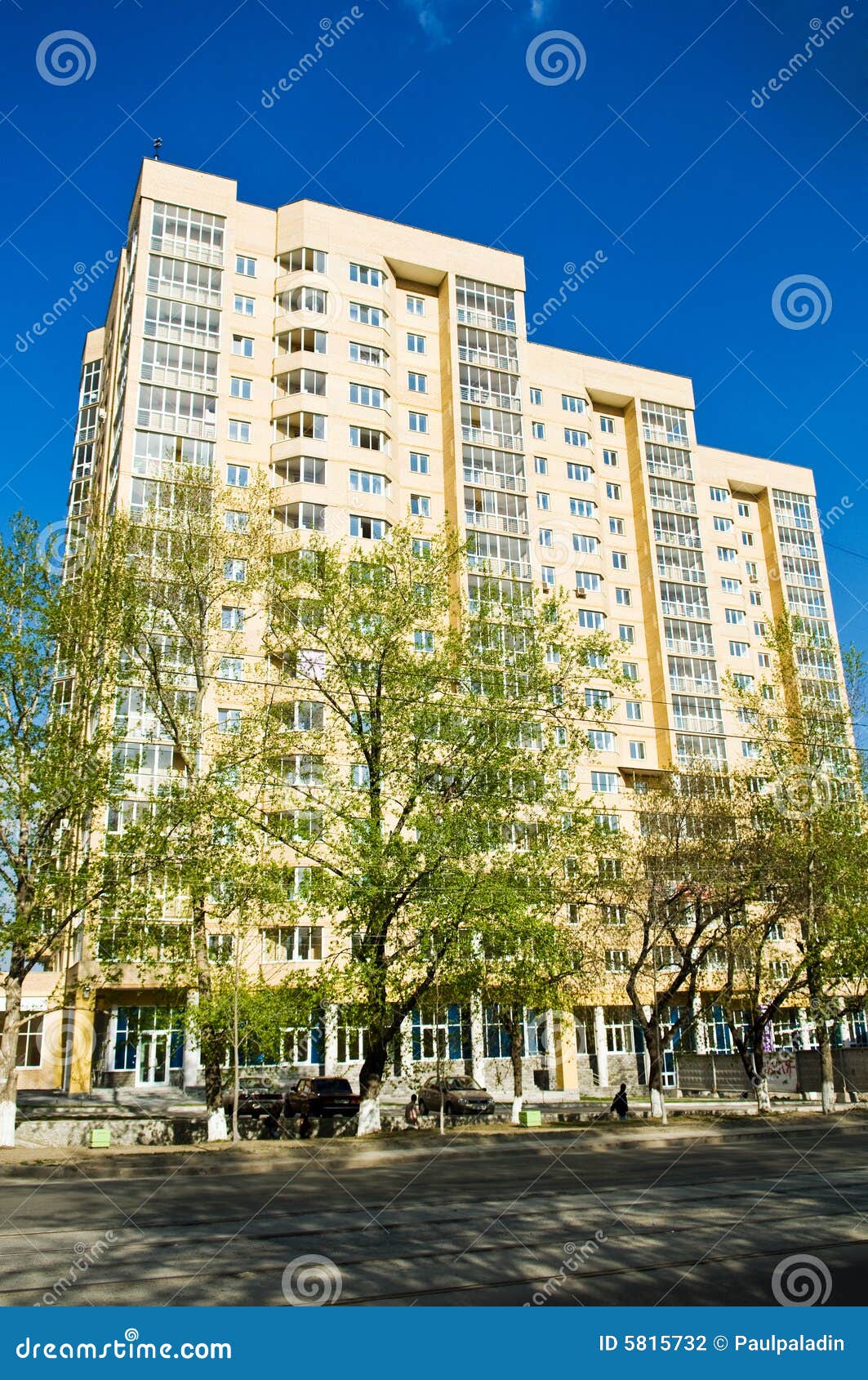 Apartment building stock photo. Image of high, blue, development - 5815732