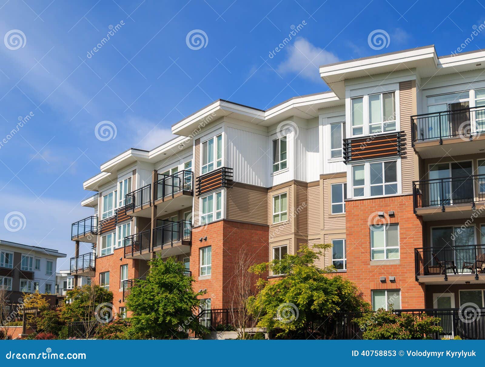 Apartment Building stock image. Image of condo, street - 40758853