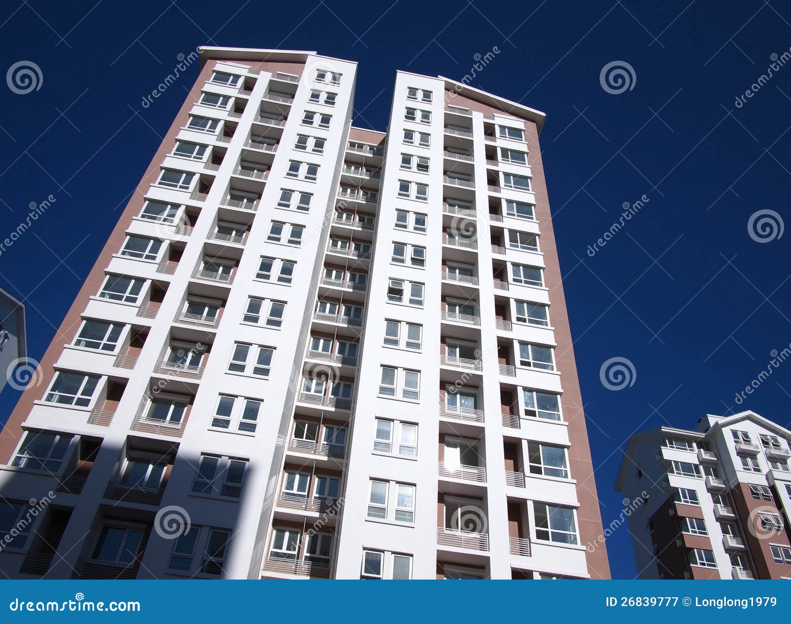 Apartment Building in City stock image. Image of elevation - 26839777