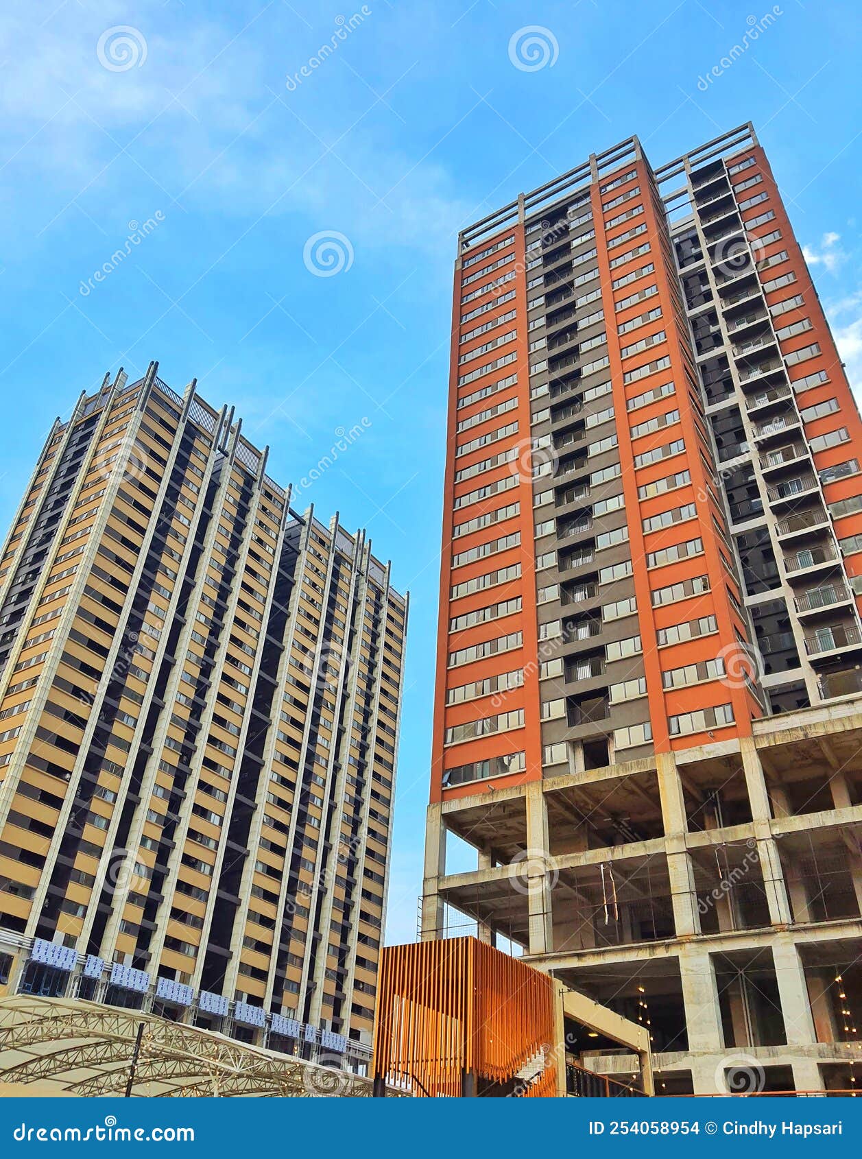 An Apartment Building that is almost Finished Its Construction Process ...