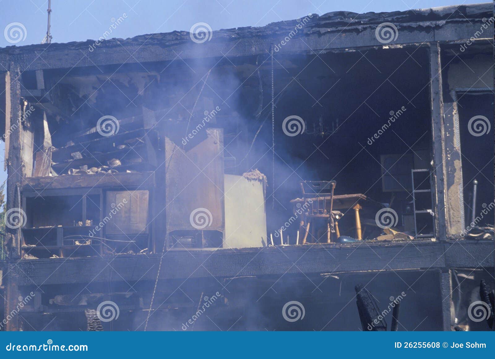 An Apartment Building on Fire Editorial Stock Photo - Image of ...