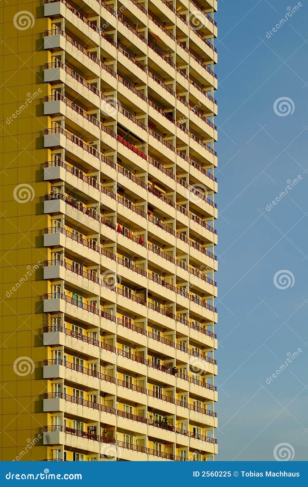 Apartment building front stock image. Image of high, flats - 2560225