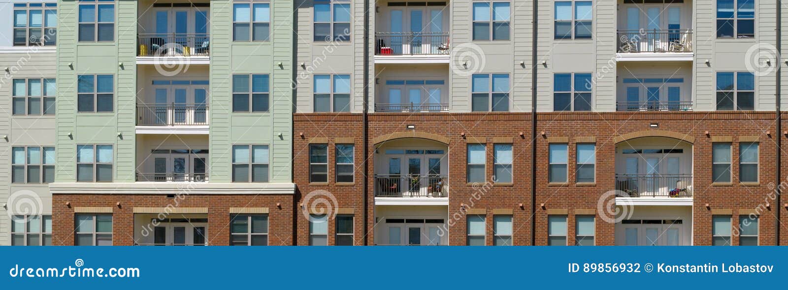 Apartment building front stock photo. Image of exterior - 89856932