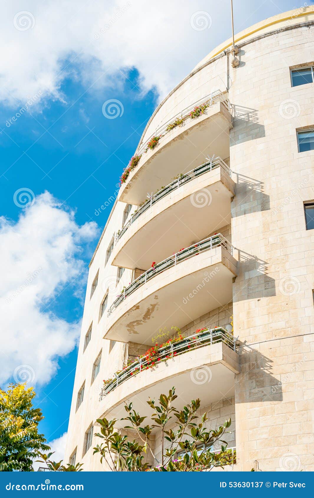 Apartment Building in Israel Stock Image - Image of building, simple ...