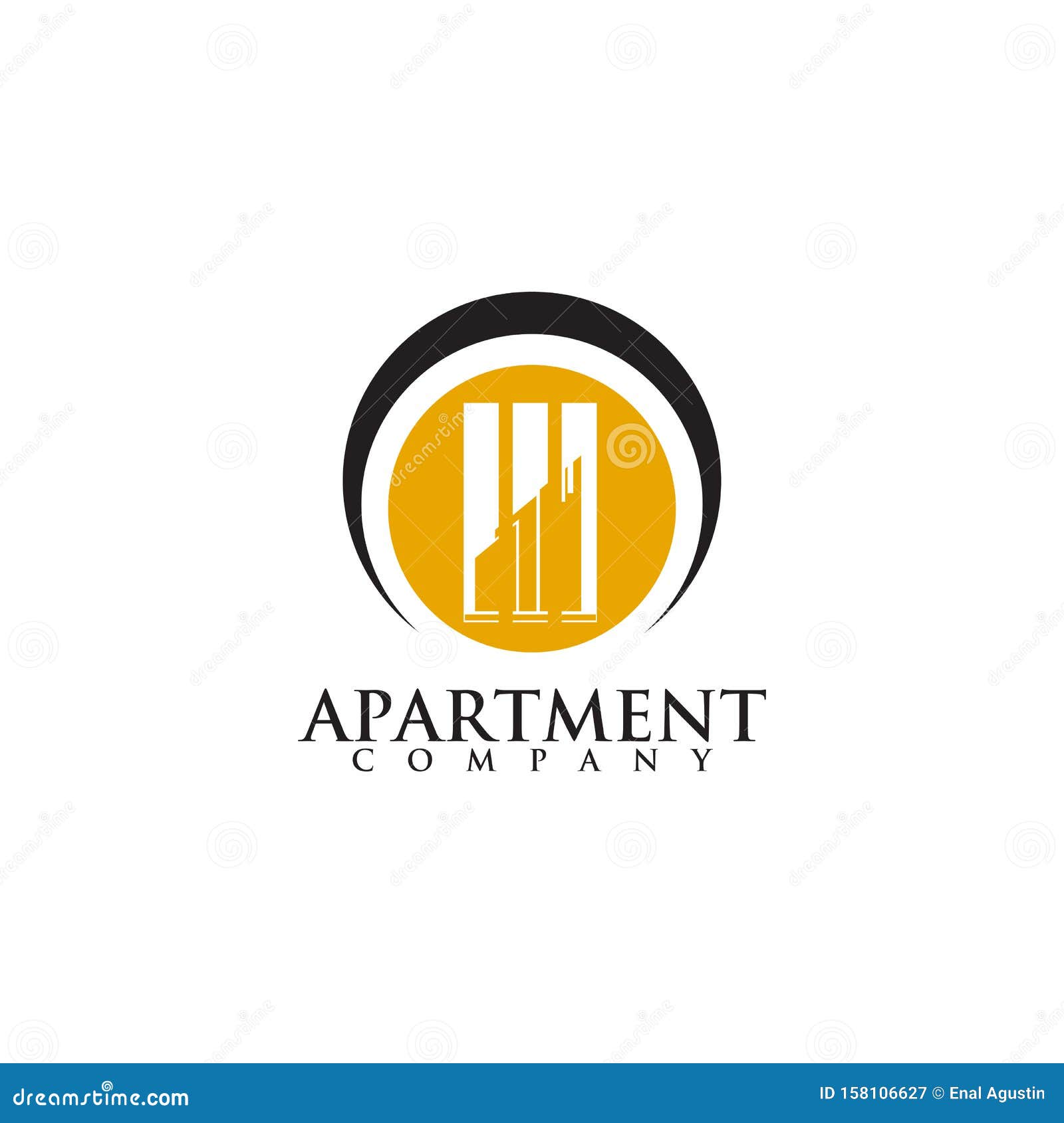 Apartment Building Logo Design Inspiration Vector Template Stock Vector ...