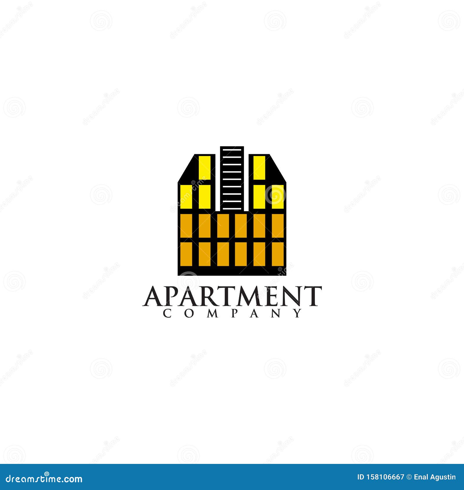 Apartment Building Logo Design Inspiration Vector Template Stock Vector ...