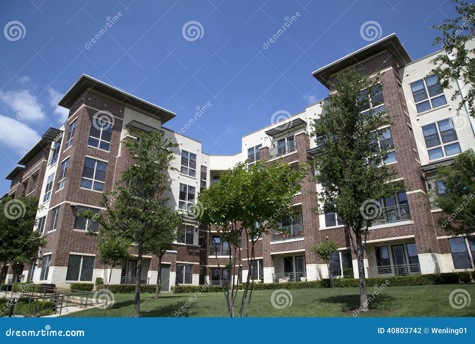 Apartment building stock photo. Image of balcony, neighborhood - 40803742