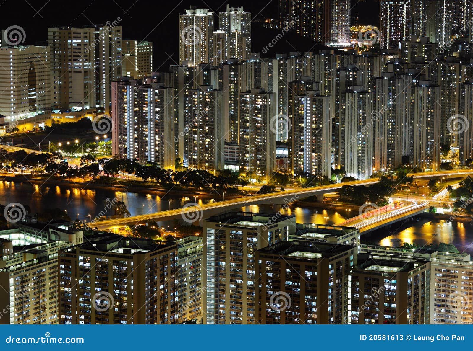 Apartment Building at Night Stock Image - Image of building, curtains ...