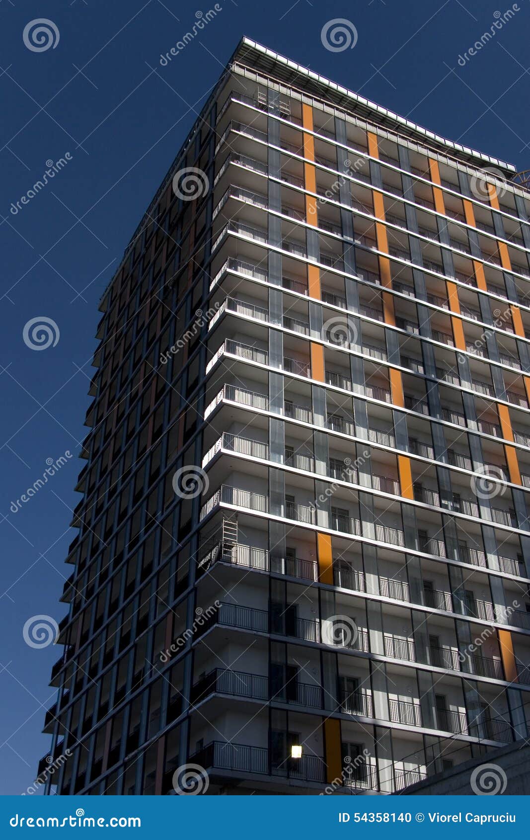An apartment building stock photo. Image of building - 54358140