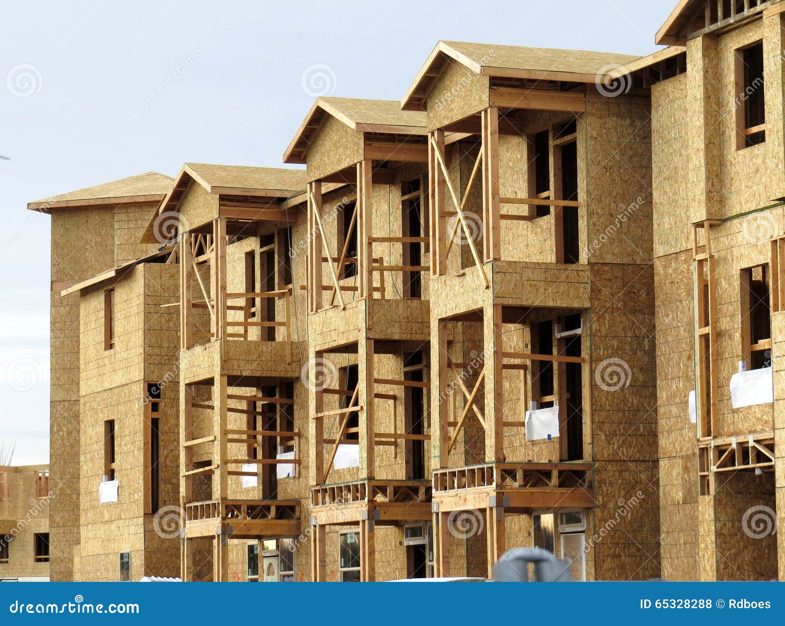 Apartment Building Under Construction Stock Photo - Image of benefits ...