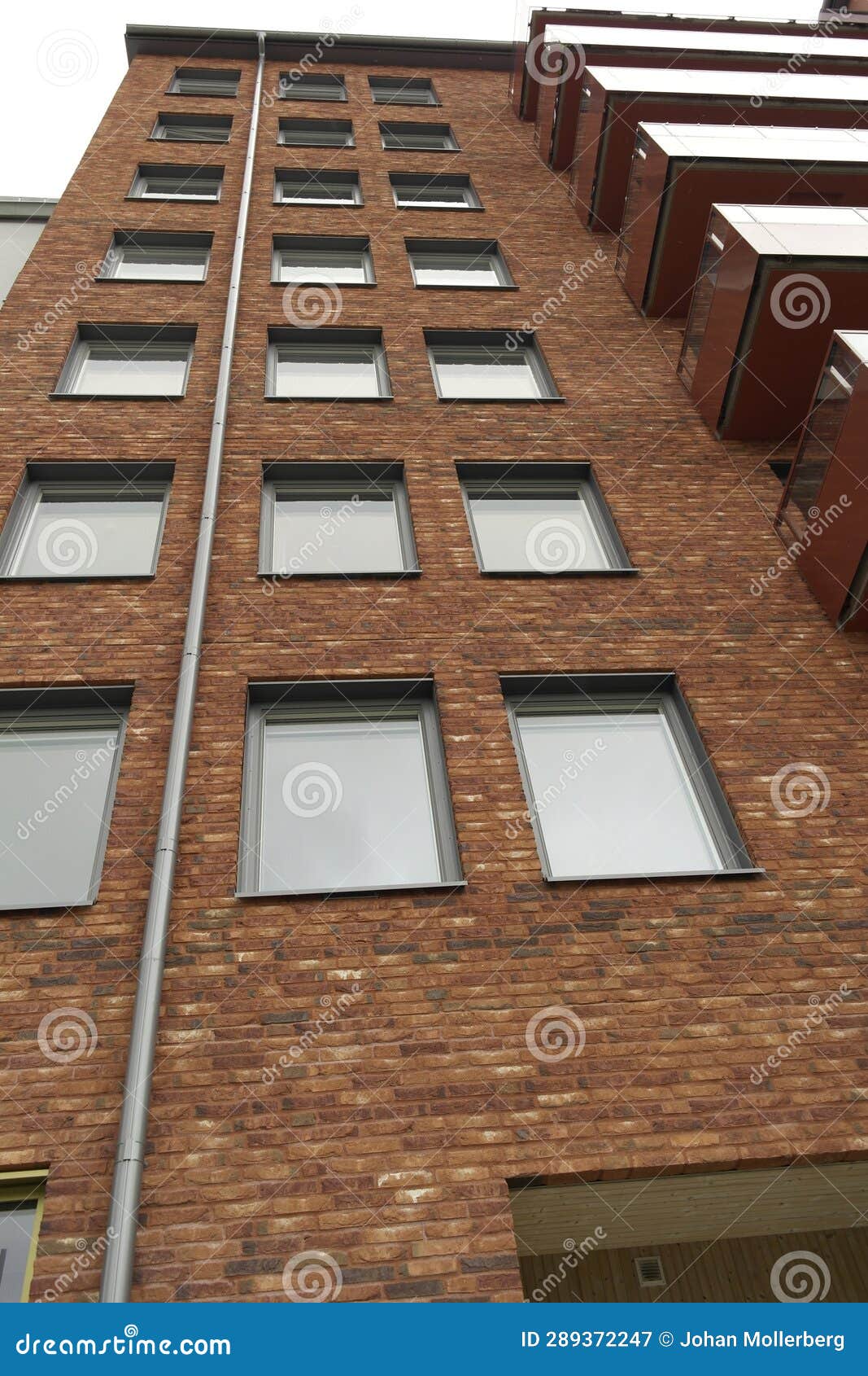 Apartment Building Windows Looking Up Stock Image - Image of brownstone ...