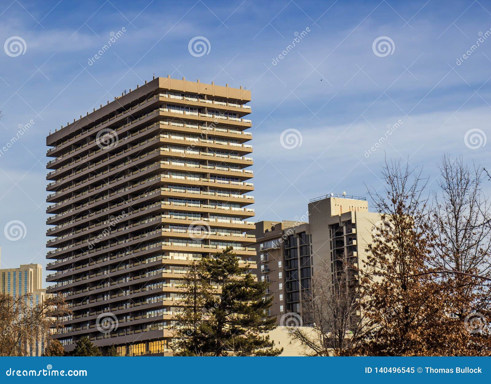 Apartment Building on Winter Day Stock Image - Image of rise, apartment ...