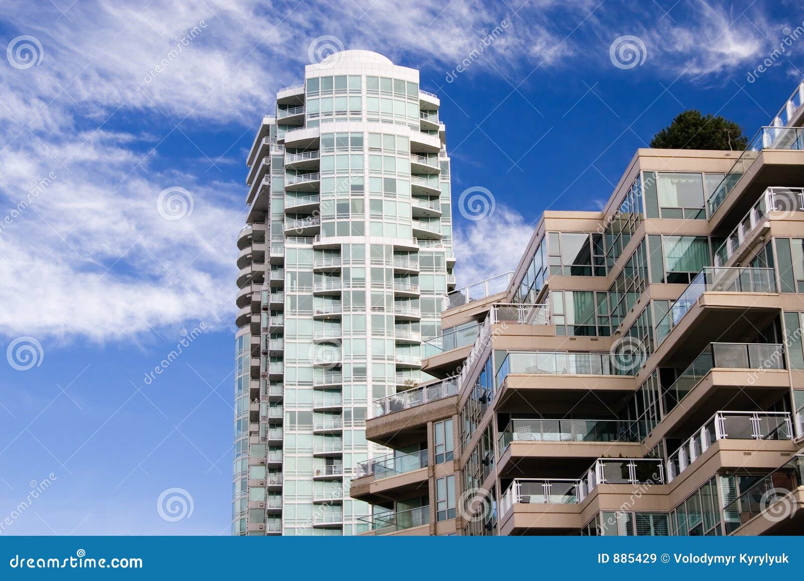 Apartment buildings stock image. Image of exterior, apartment - 885429