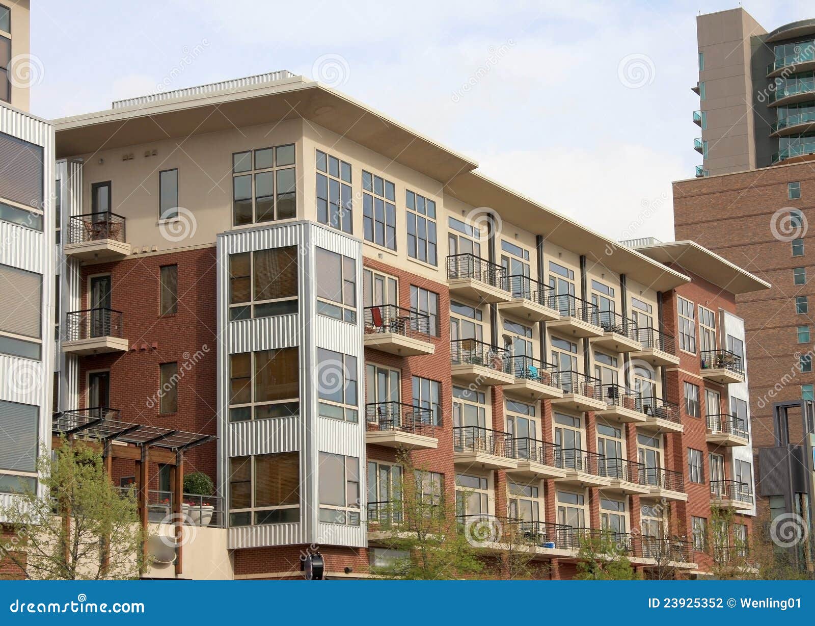 Apartment in city stock photo. Image of nice, house, building - 23925352