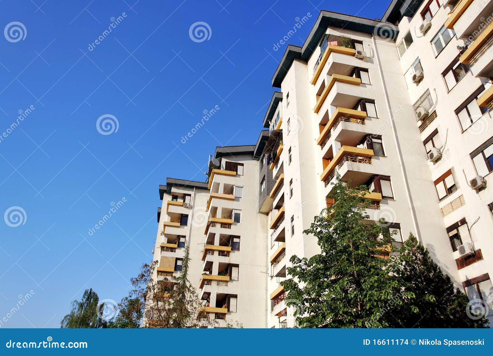 Apartment complex stock photo. Image of macedonia, architecture - 16611174