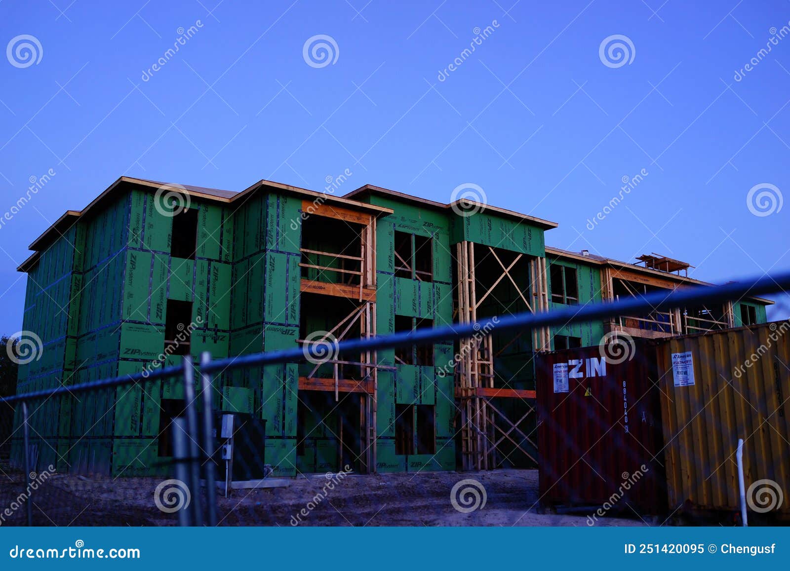 An Apartment Construction Site Editorial Image - Image of concrete ...