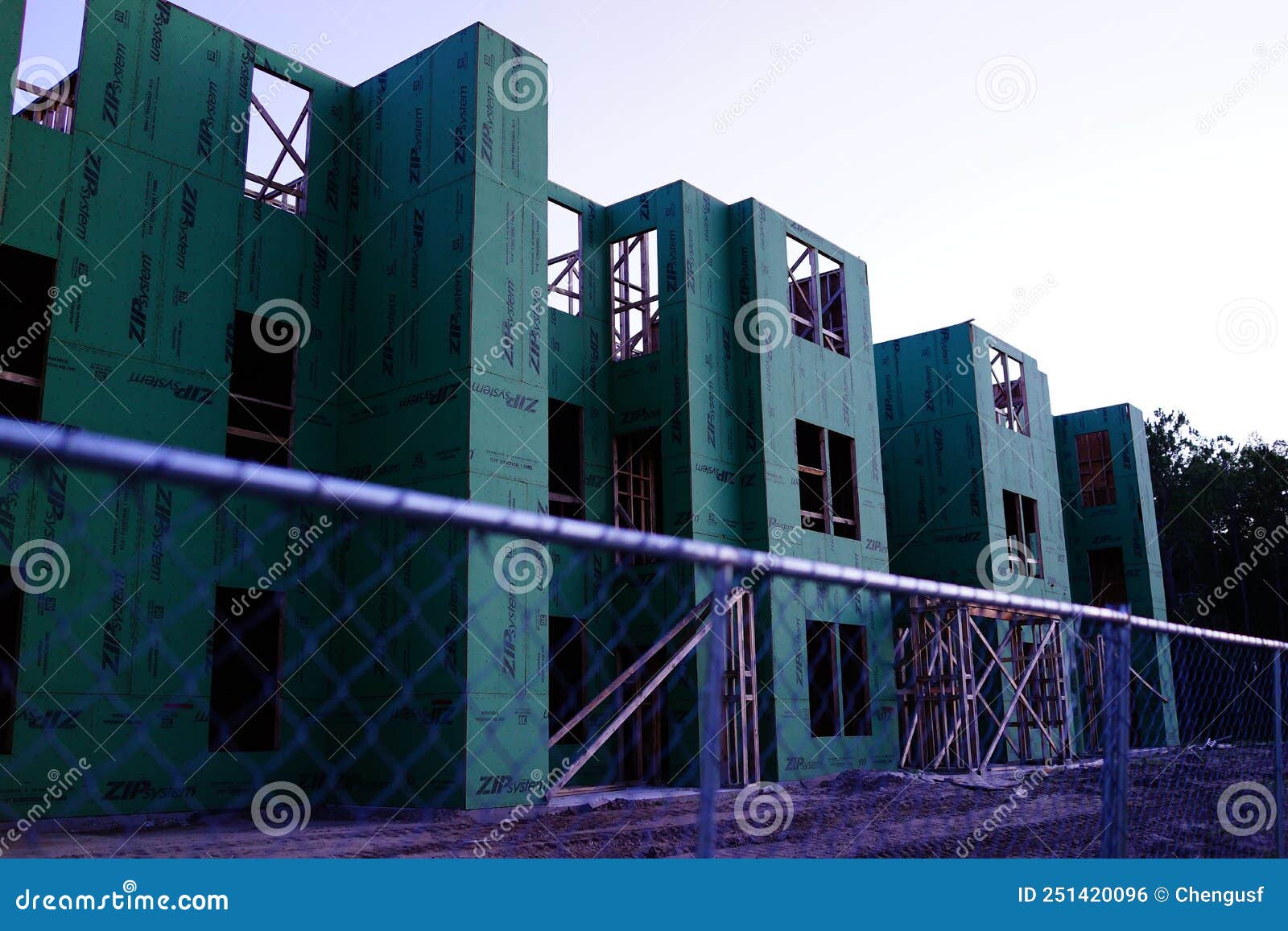 An Apartment Construction Site Editorial Photo - Image of engineering ...