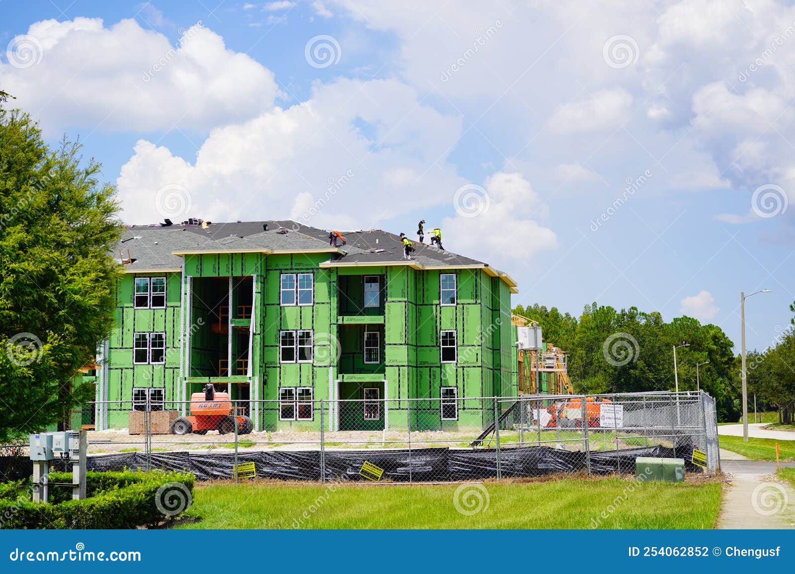 An Apartment Construction Site Editorial Photography - Image of huge ...
