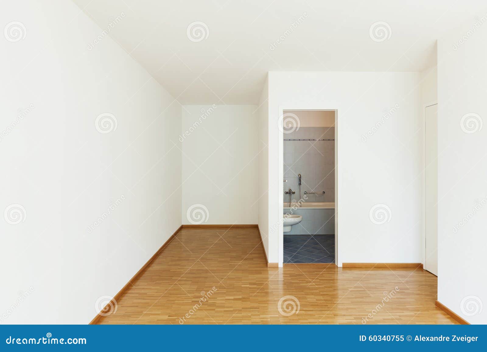 Apartment, empty room stock image. Image of wall, home - 60340755
