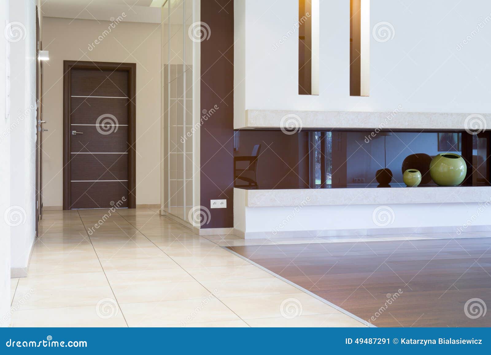 Apartment Entrance Inside Modern Interior Stock Image - Image of ...