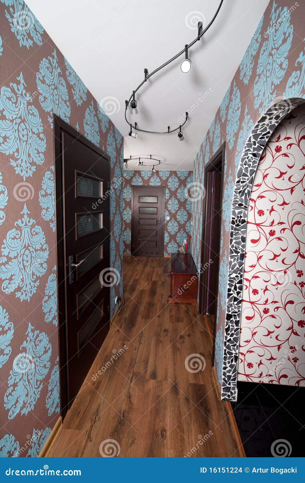 Apartment Hall stock photo. Image of estate, floor, wall - 16151224