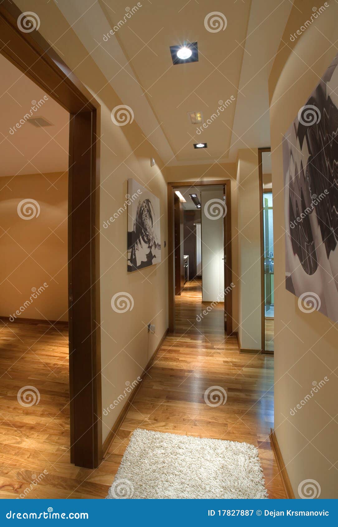 Apartment Halls stock image. Image of indoor, wooden - 17827887