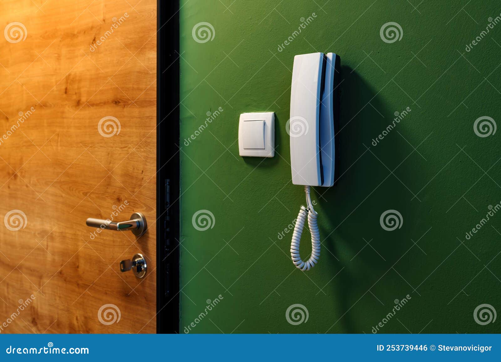 Old Intercom At The Entrance To A Residential Building Royalty-Free ...