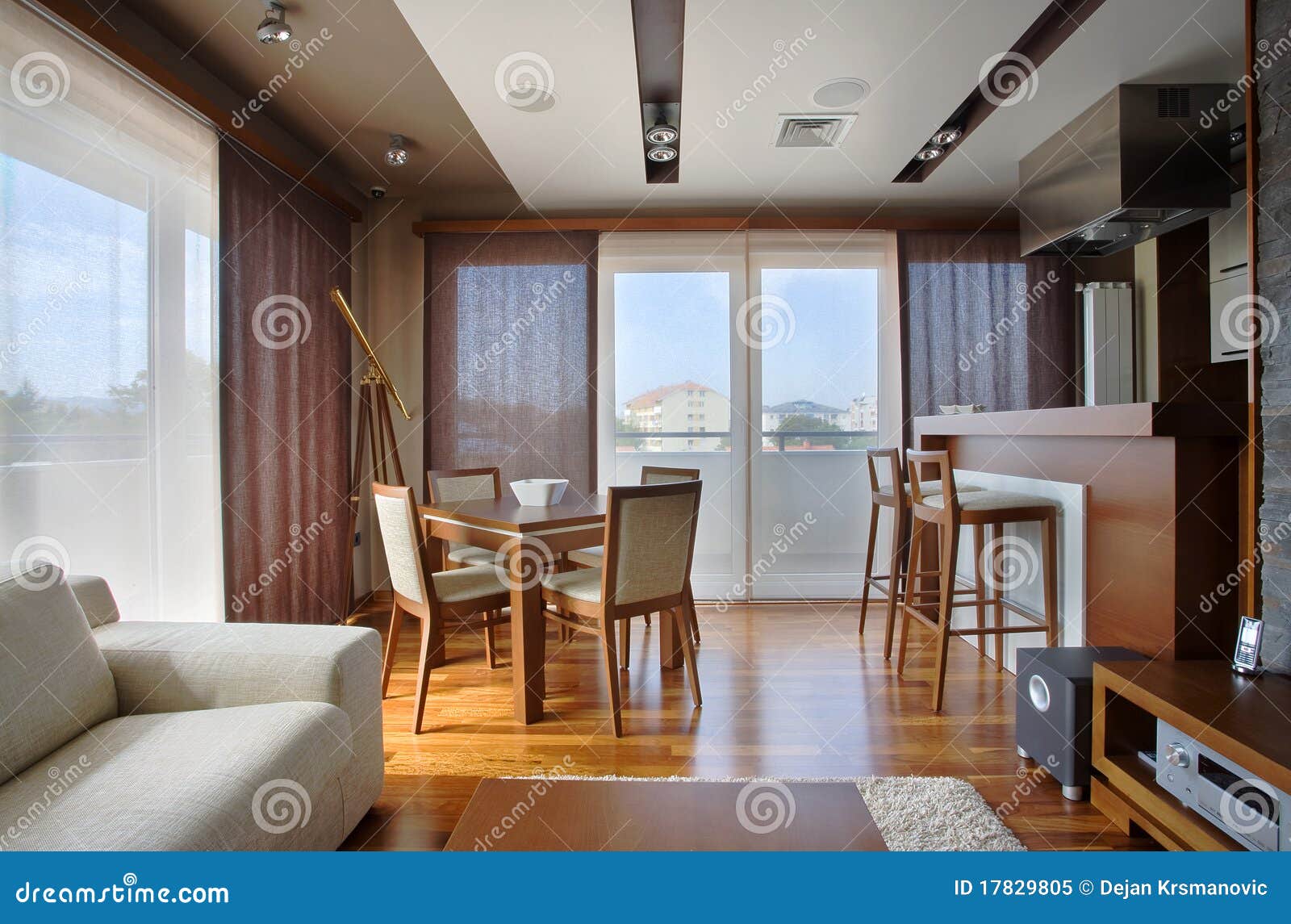 Apartment Interior stock image. Image of indoor, floor - 17829805