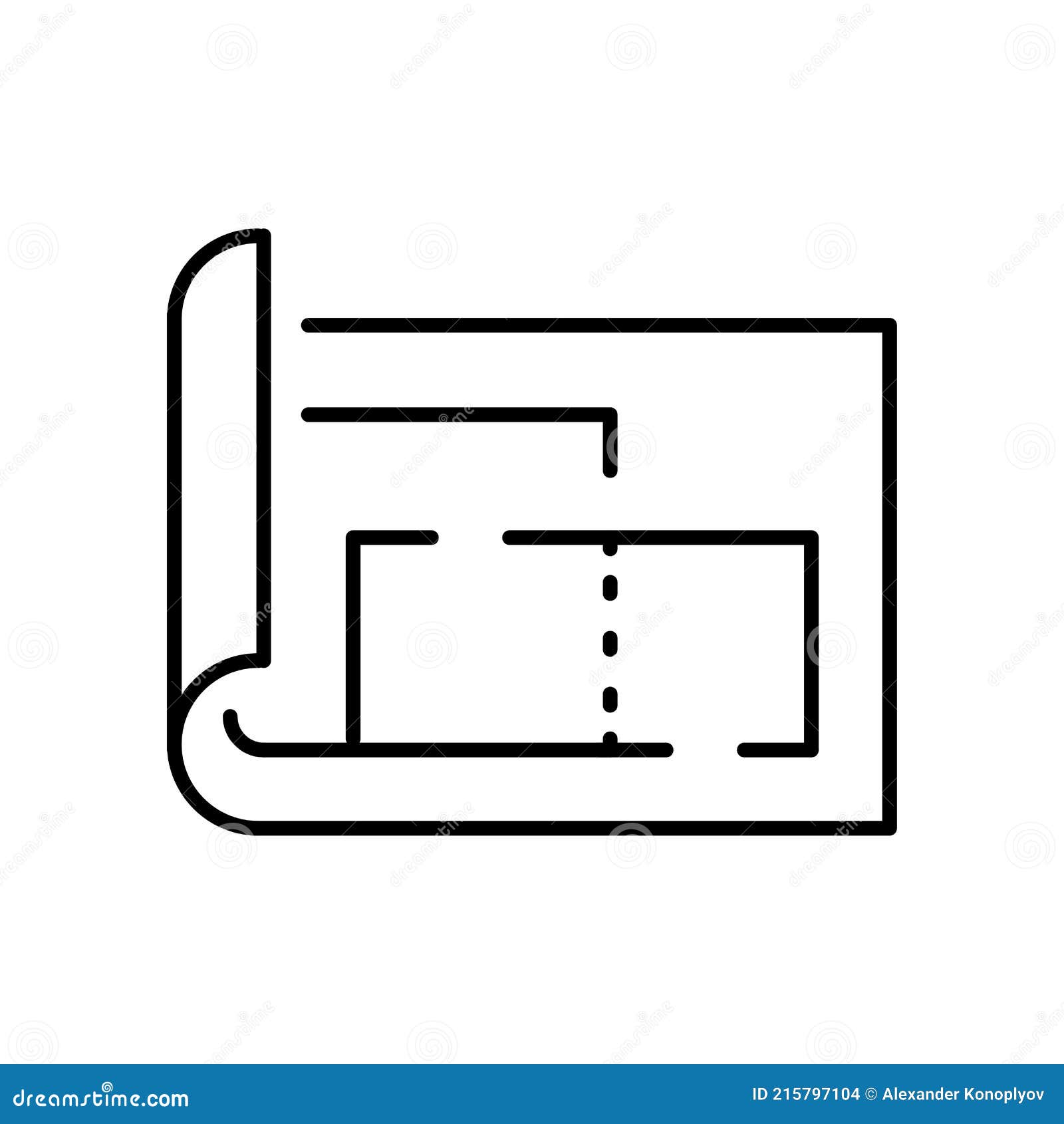 Icon Floorplan. Example Floor Plan. Houseplan Icon. Stock Photo ...