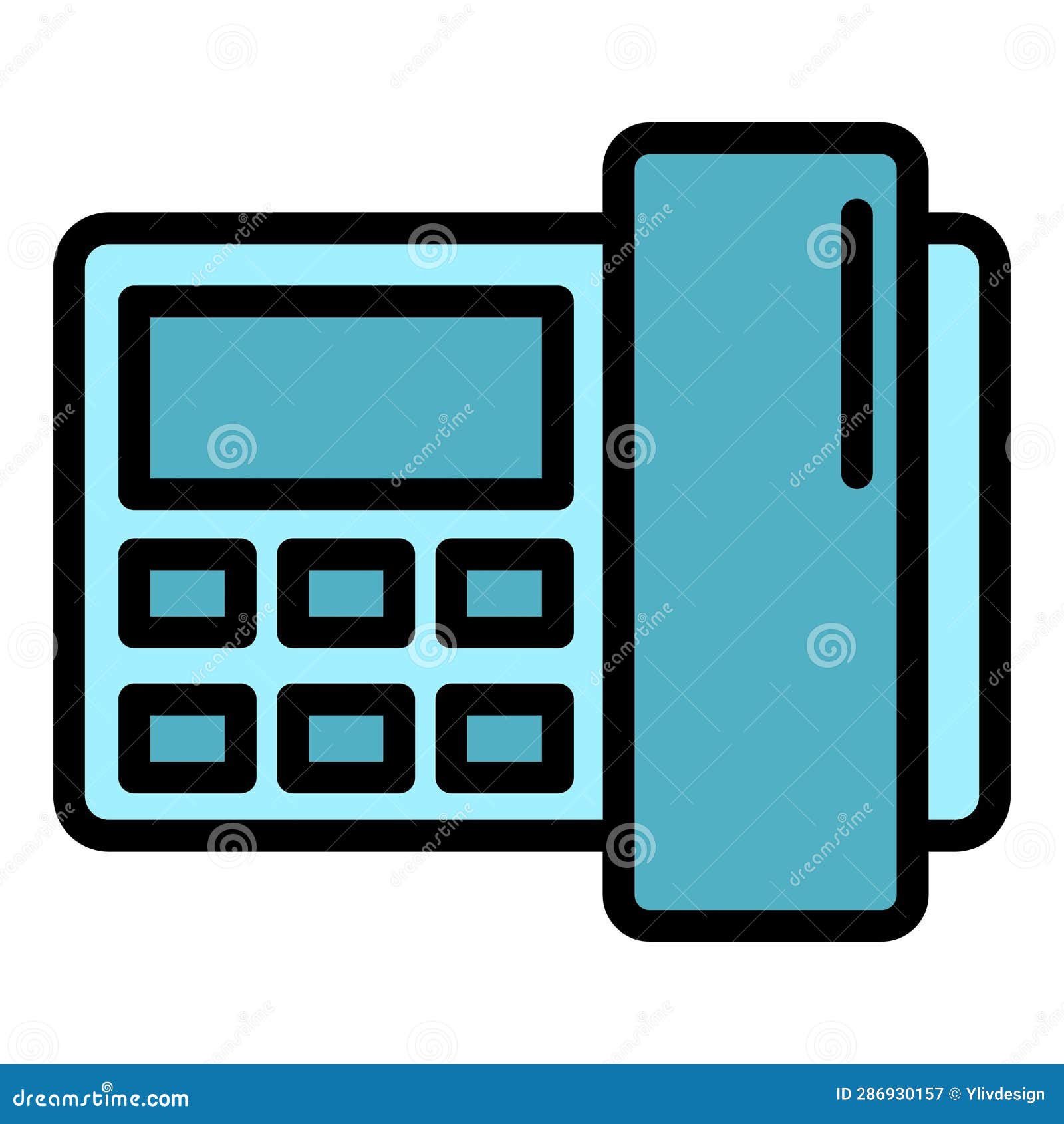 Apartment Video Intercom Icon Vector Flat Stock Illustration ...