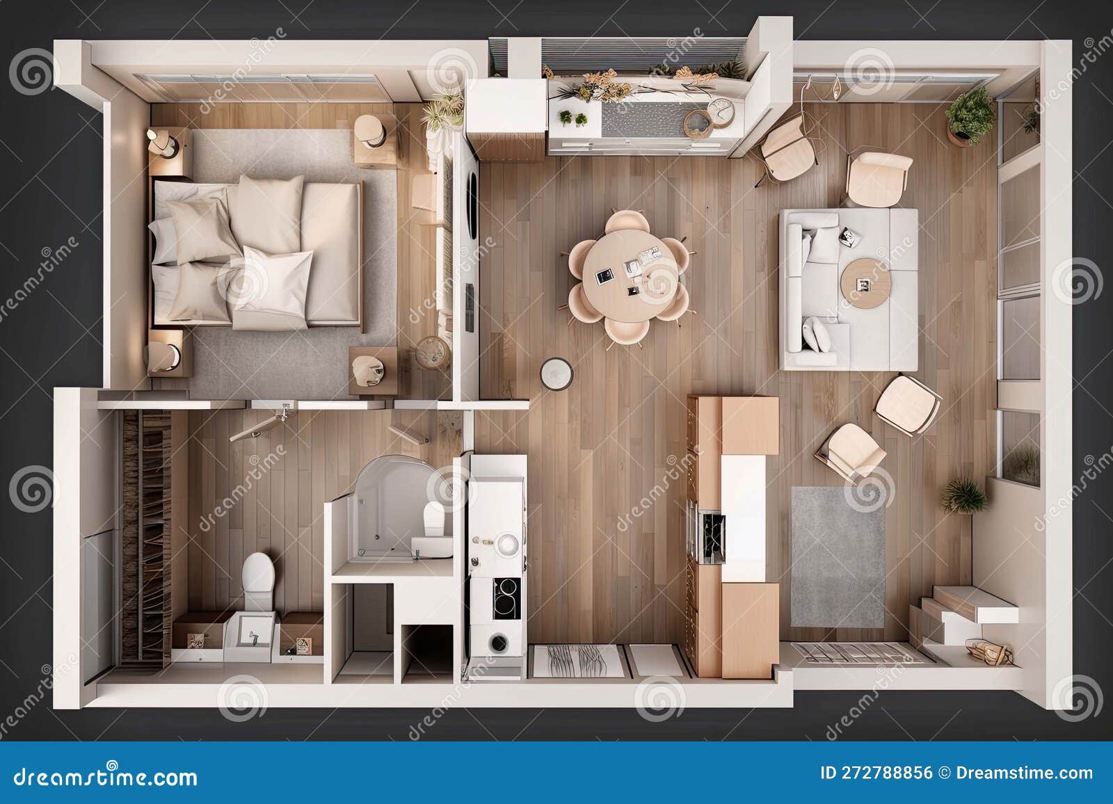 Apartment Visualization, Design Project. Architectural Plan for ...