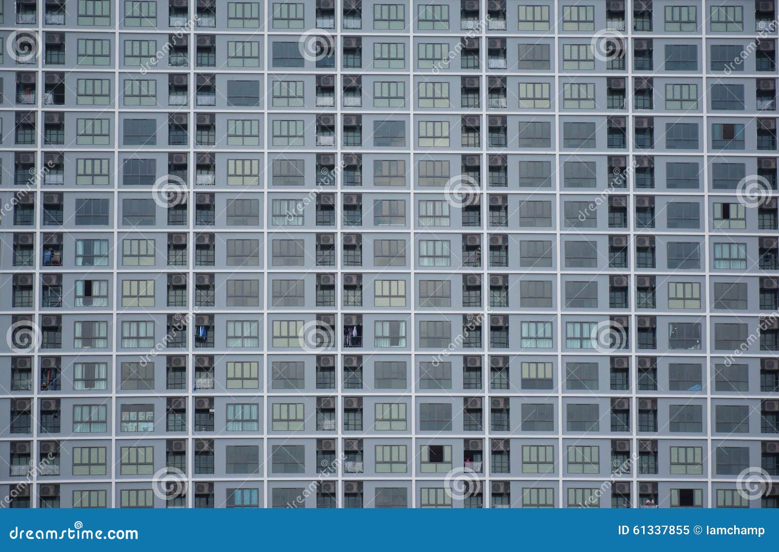 Apartment Windows Pattern in the City Stock Image - Image of metropolis ...