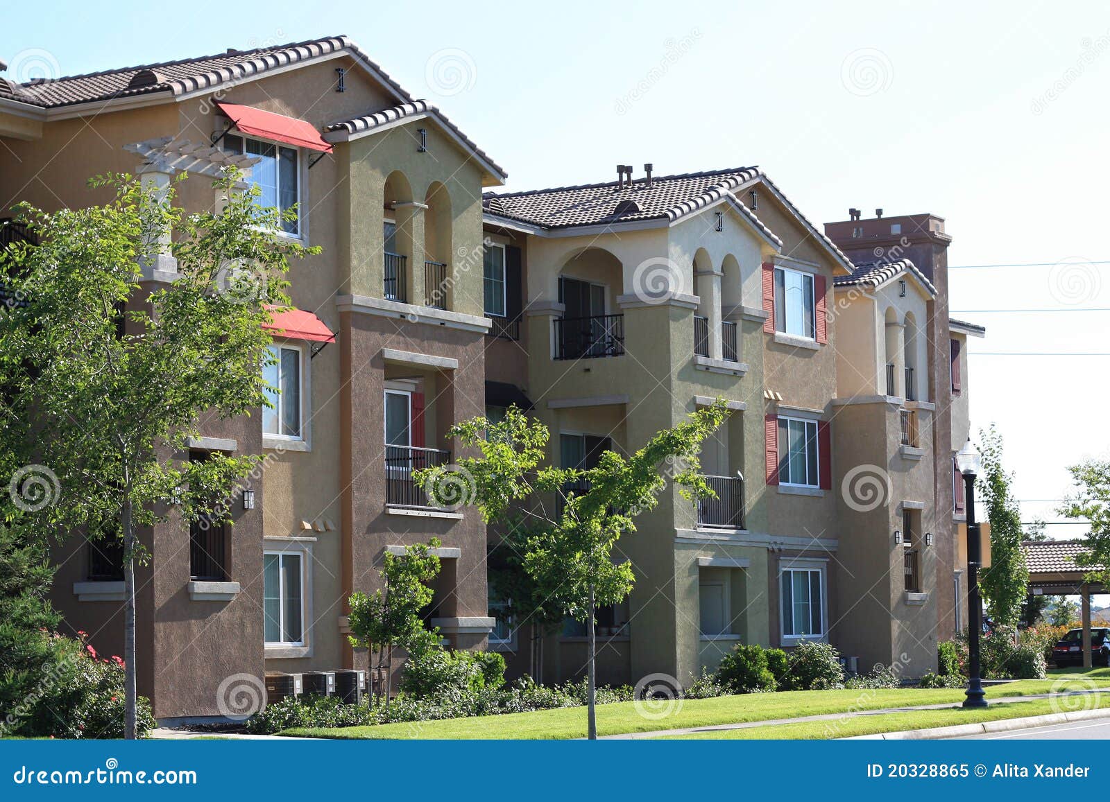 Apartments stock image. Image of house, neighborhood - 20328865