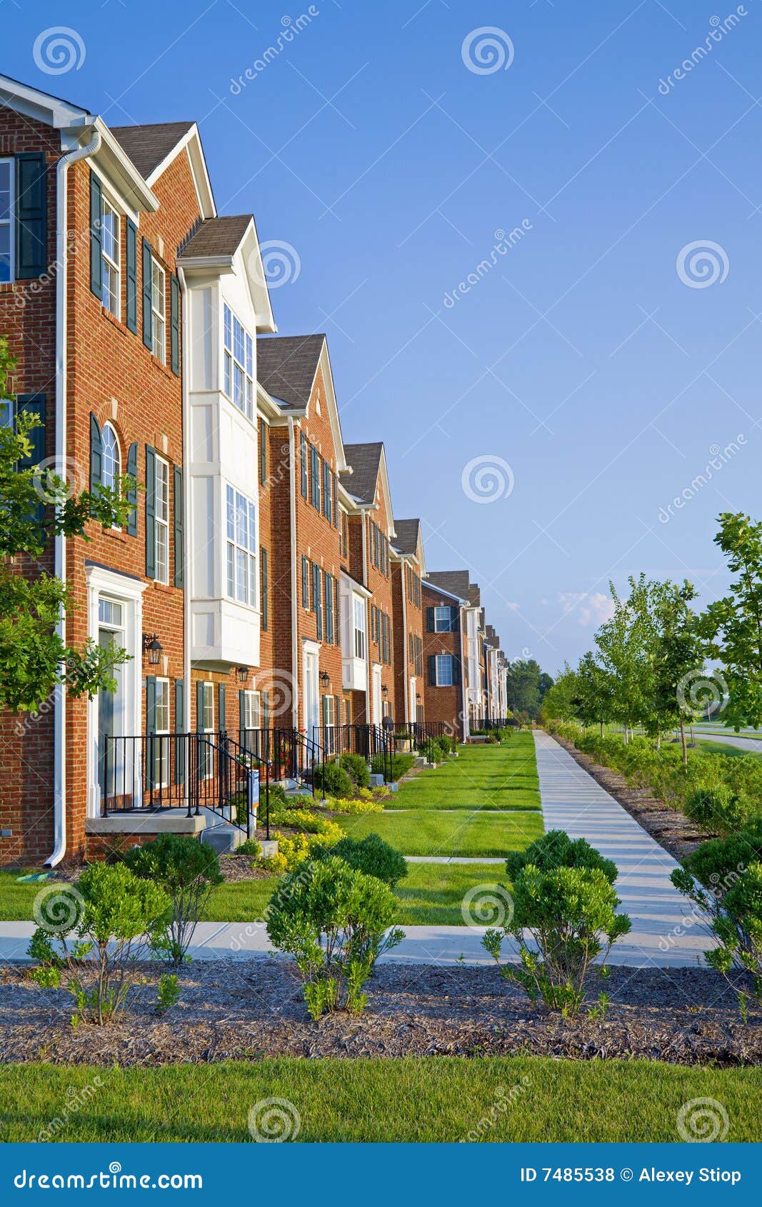 Apartments stock photo. Image of architecture, front, exterior - 7485538