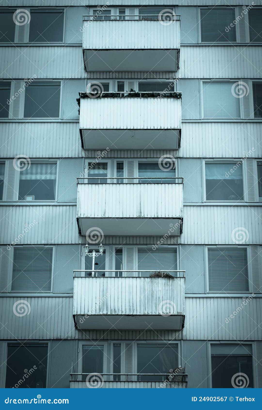 Apartments with balconies stock image. Image of homes - 24902567