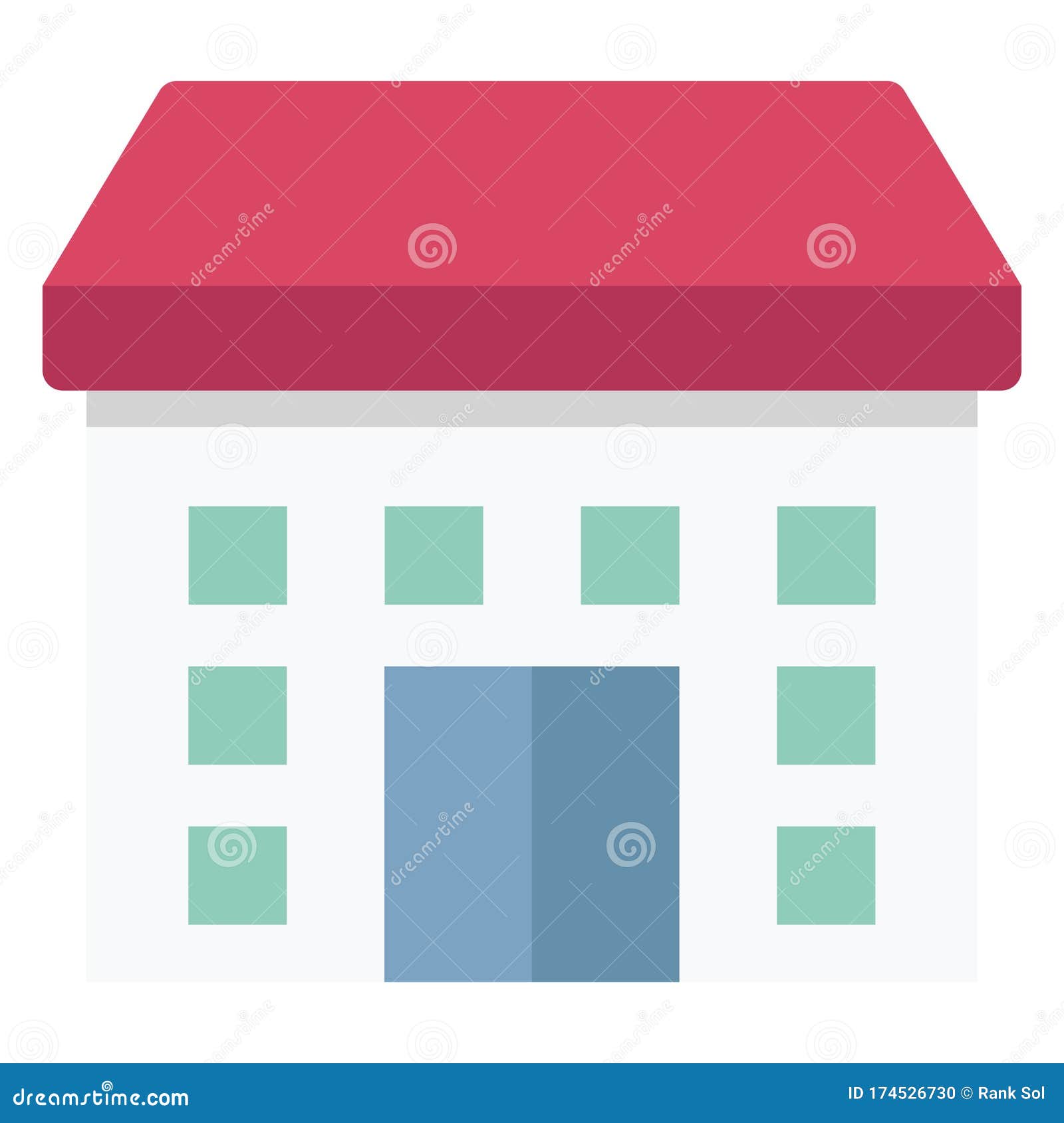Apartments Color Vector Icon Which Can Easily Modify or Edit Stock ...