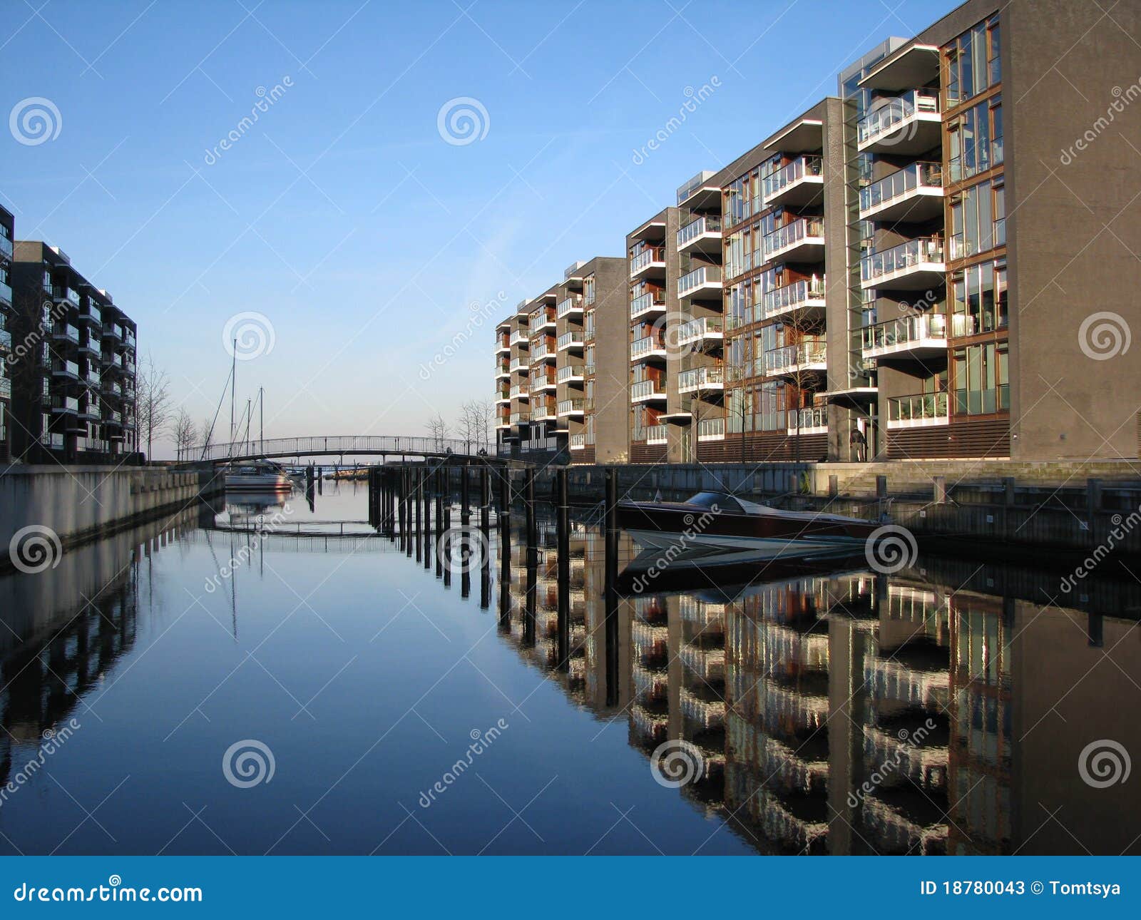Apartments in Hellerup, Copenhagen Stock Image - Image of berth, real ...