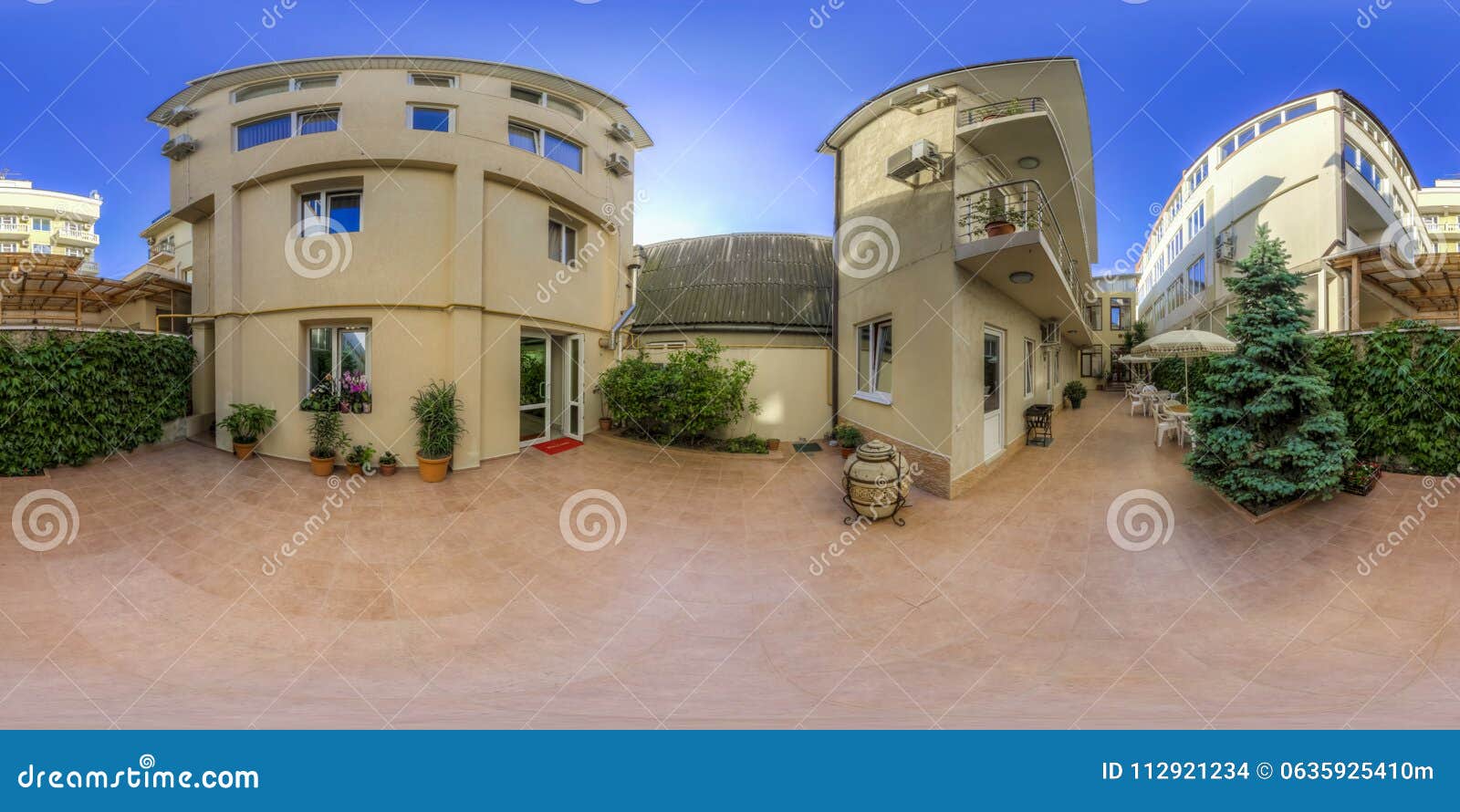 Middle-class Hotel in the Resort Editorial Stock Image - Image of ...