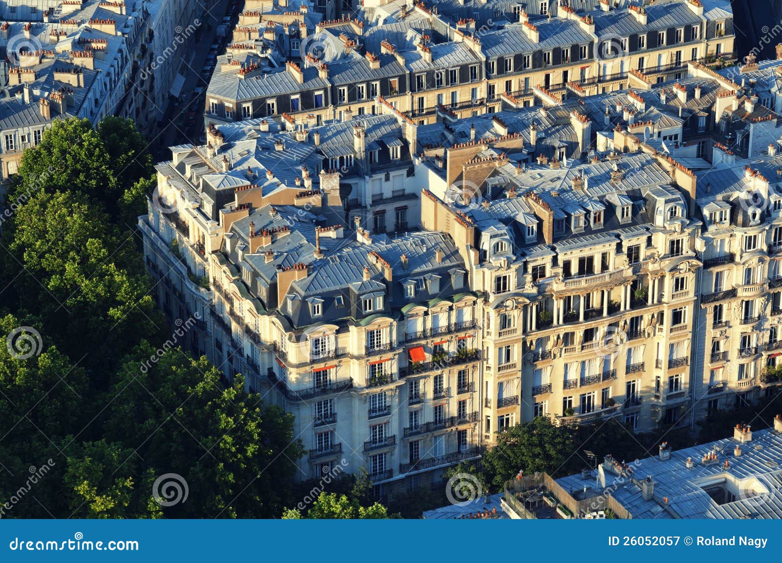 Apartments in Paris - France. Stock Image - Image of champ, french ...