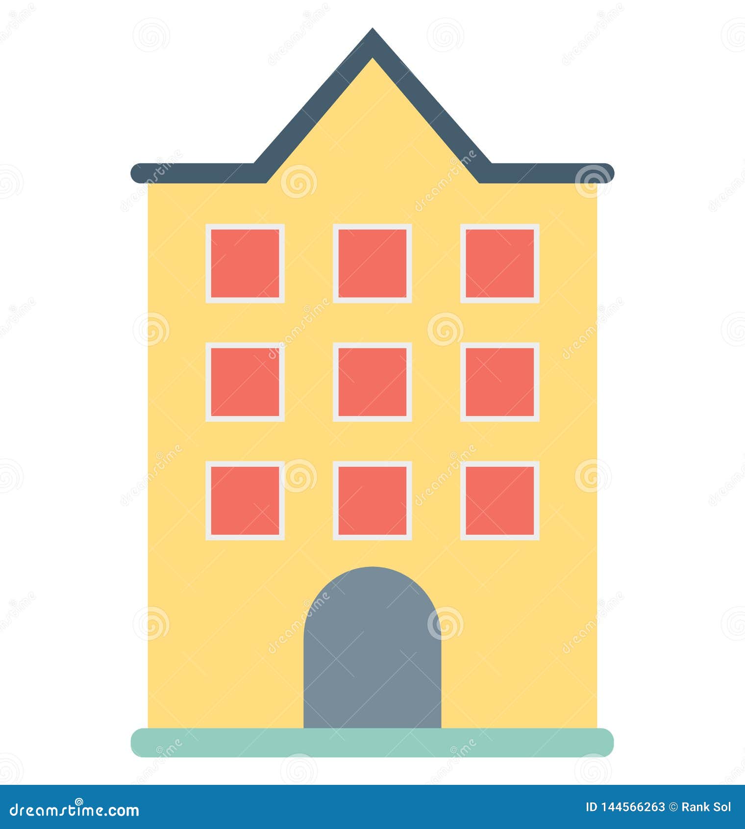 Apartments Vector Icon Which Can Easily Modify or Edit Stock Vector ...