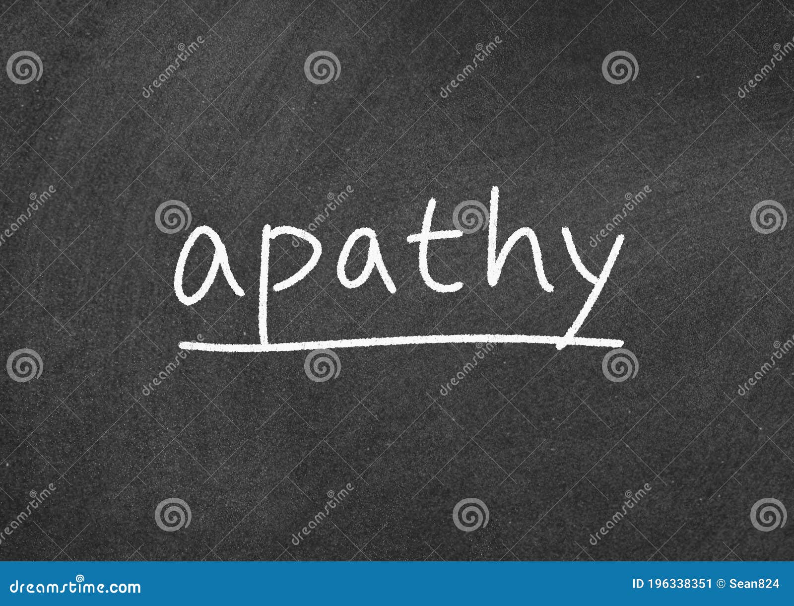 Apathy stock image. Image of concept, text, blackboard - 196338351