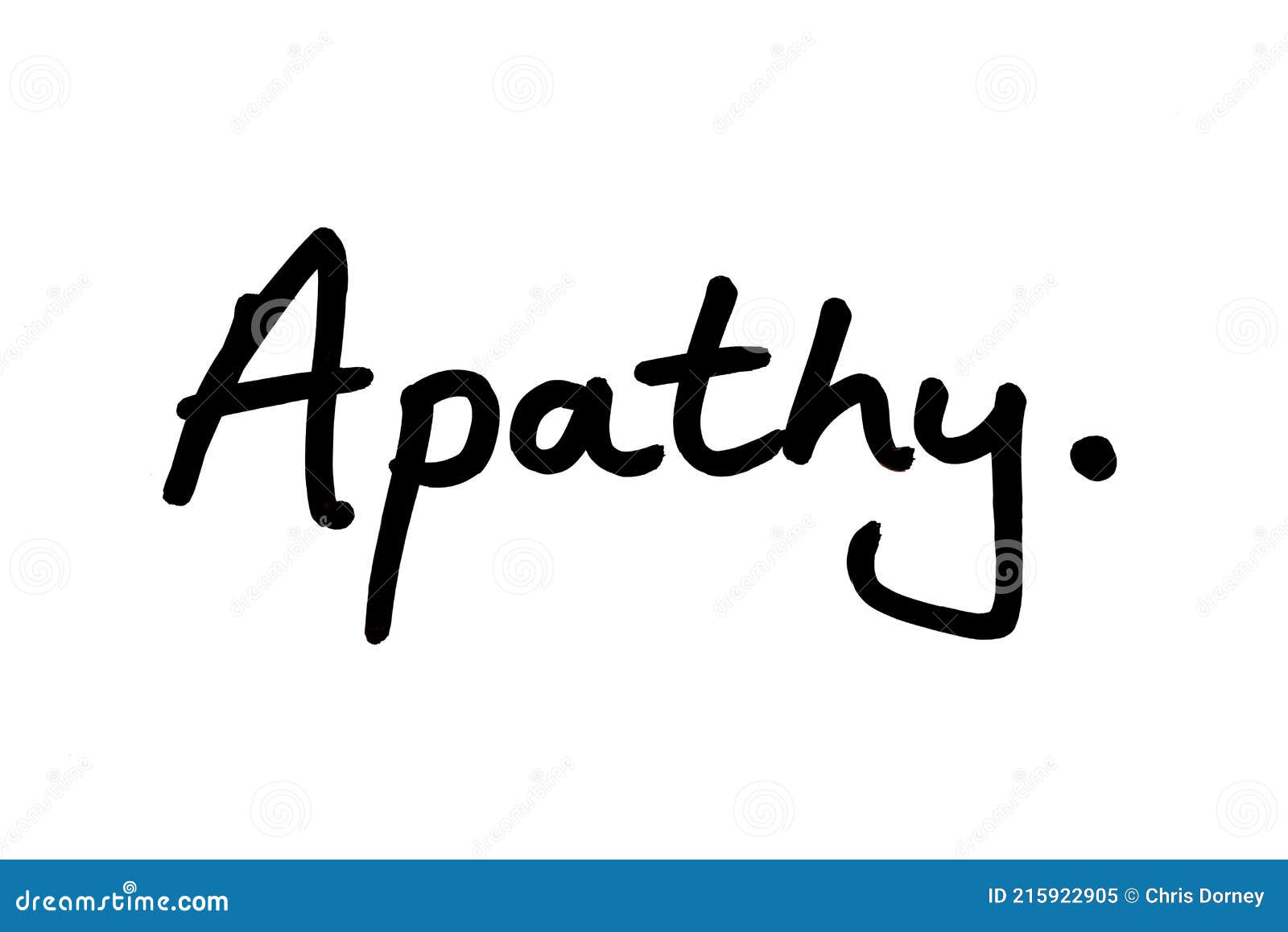 Apathy And Interest As Different Choices In Life - Pictured As Words ...