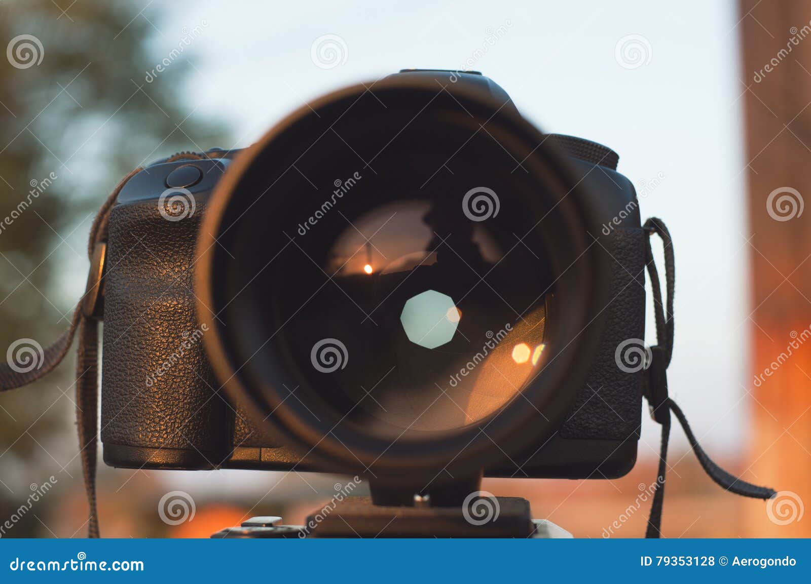 Apature on Professional Camera Stock Photo - Image of outdoor, digicam ...