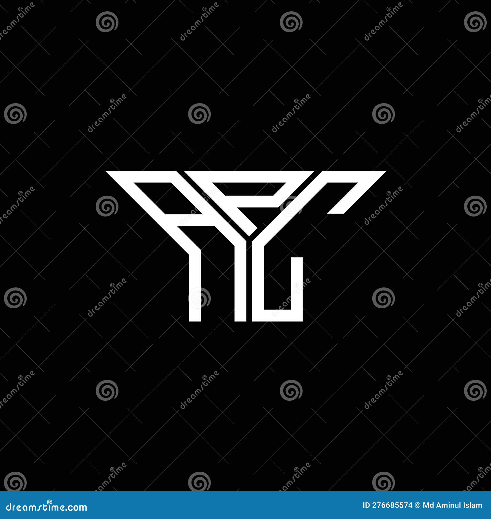 APC Letter Logo Creative Design with Vector Graphic, APC Stock Vector ...