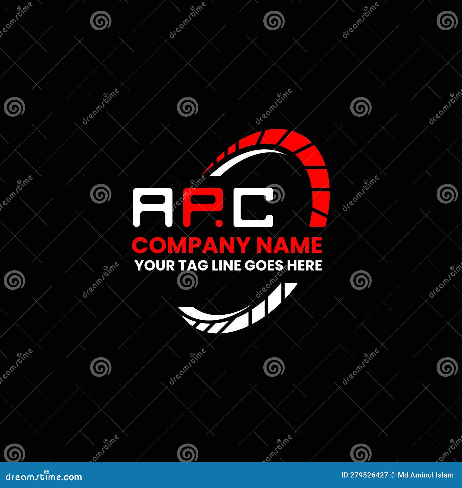 APC Letter Logo Creative Design with Vector Graphic, APC Stock Vector ...