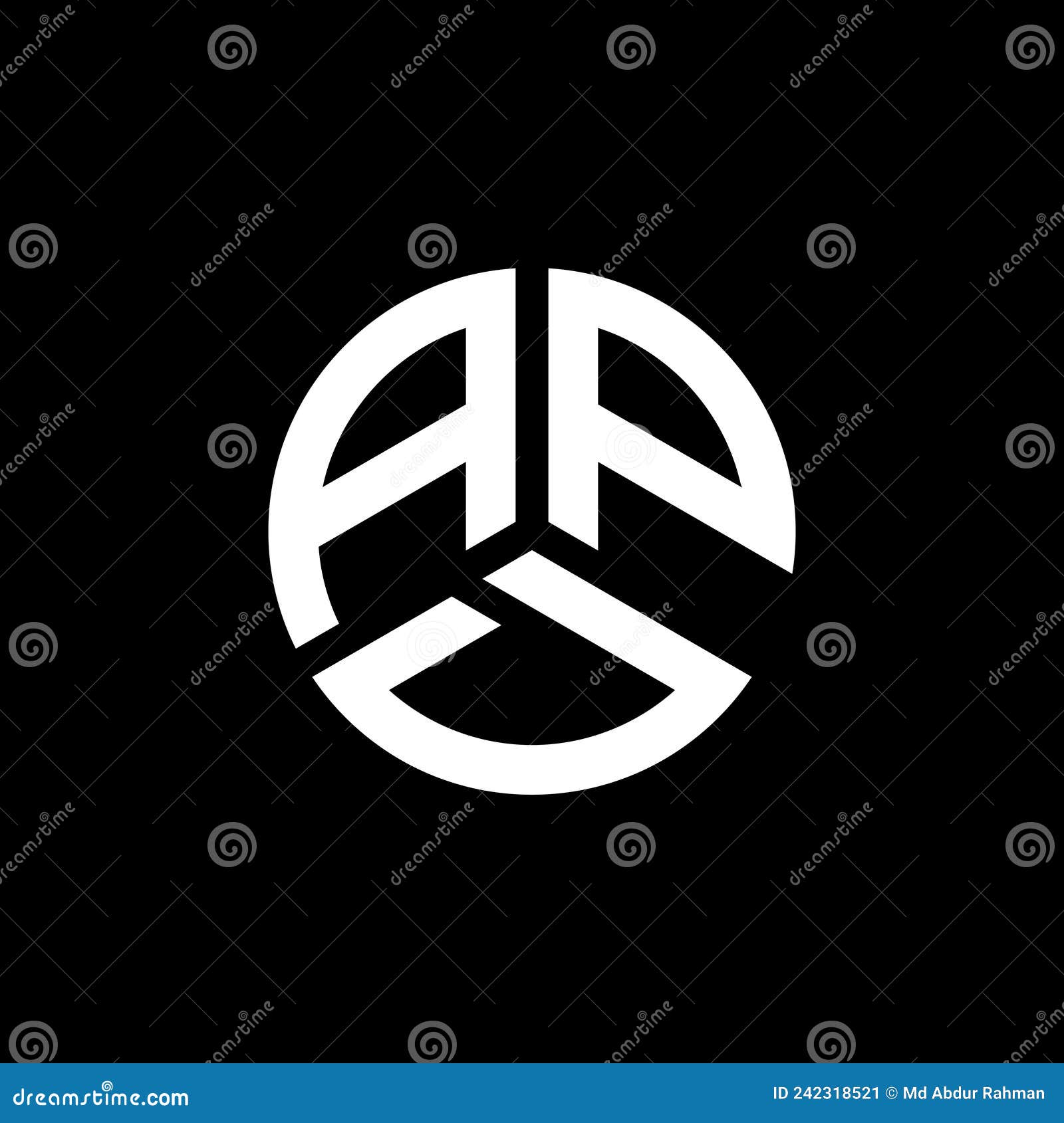 APD Letter Logo Design On White Background. APD Creative Initials ...